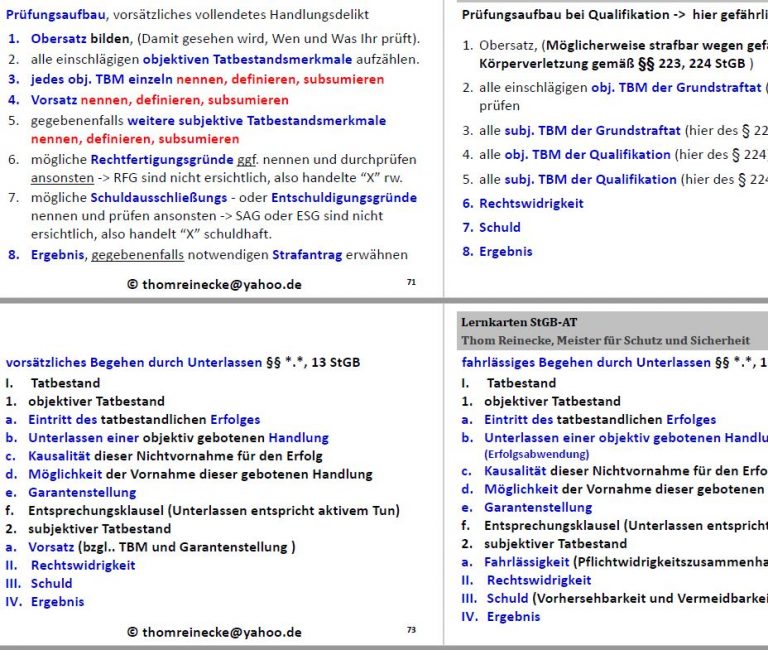 Lernkarten Rechtsgrundlagen – TR Consult _-_ Security Lernkarten