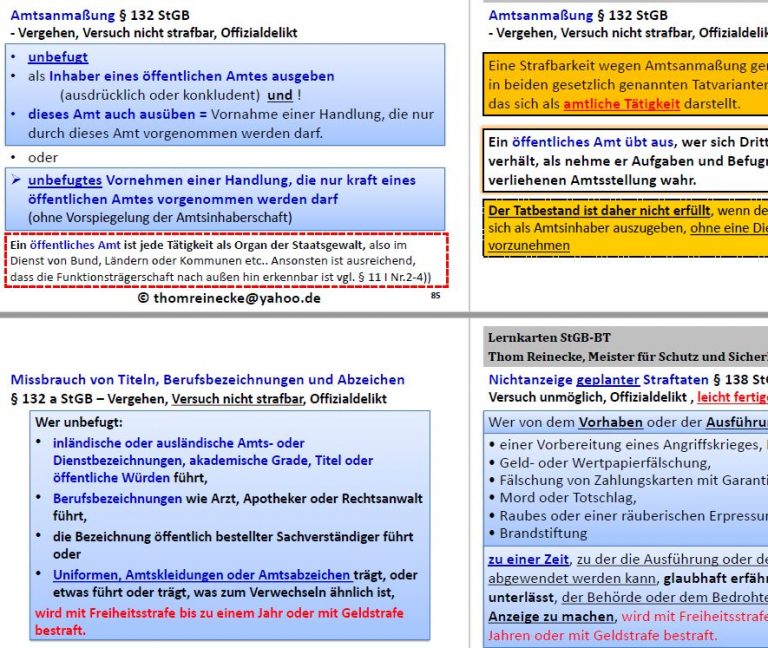 Lernkarten Rechtsgrundlagen – TR Consult _-_ Security Lernkarten
