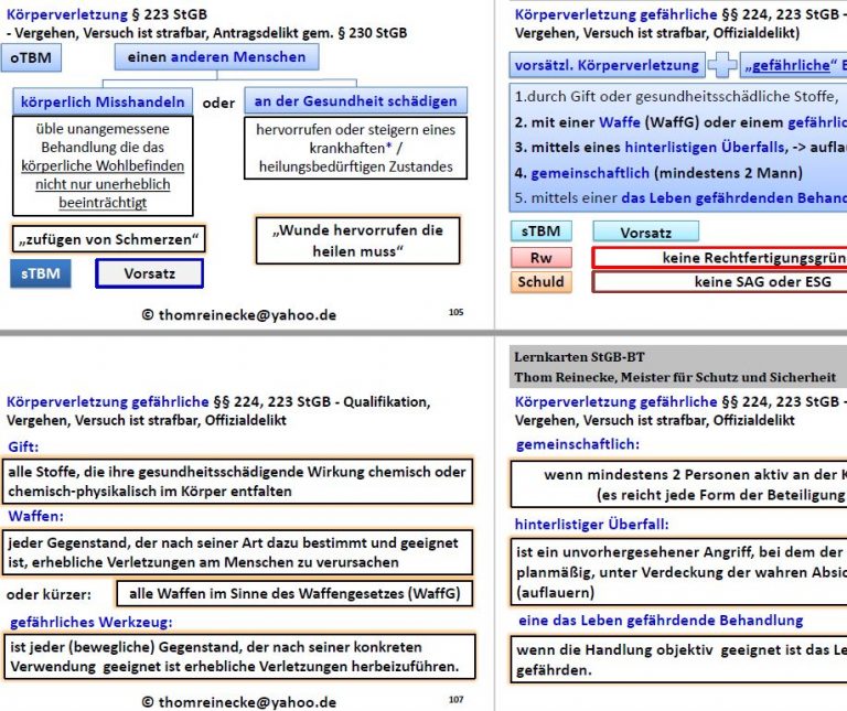 Lernkarten Rechtsgrundlagen – TR Consult _-_ Security Lernkarten