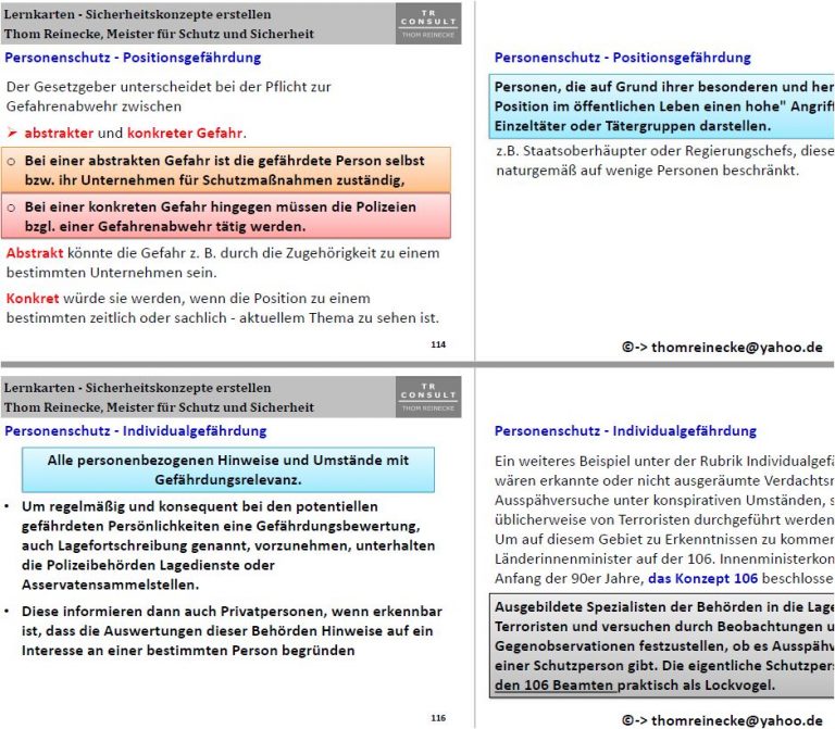 Lernkarten "Sicherheitskonzepte erstellen" – TR Consult _-_ Security Lernkarten